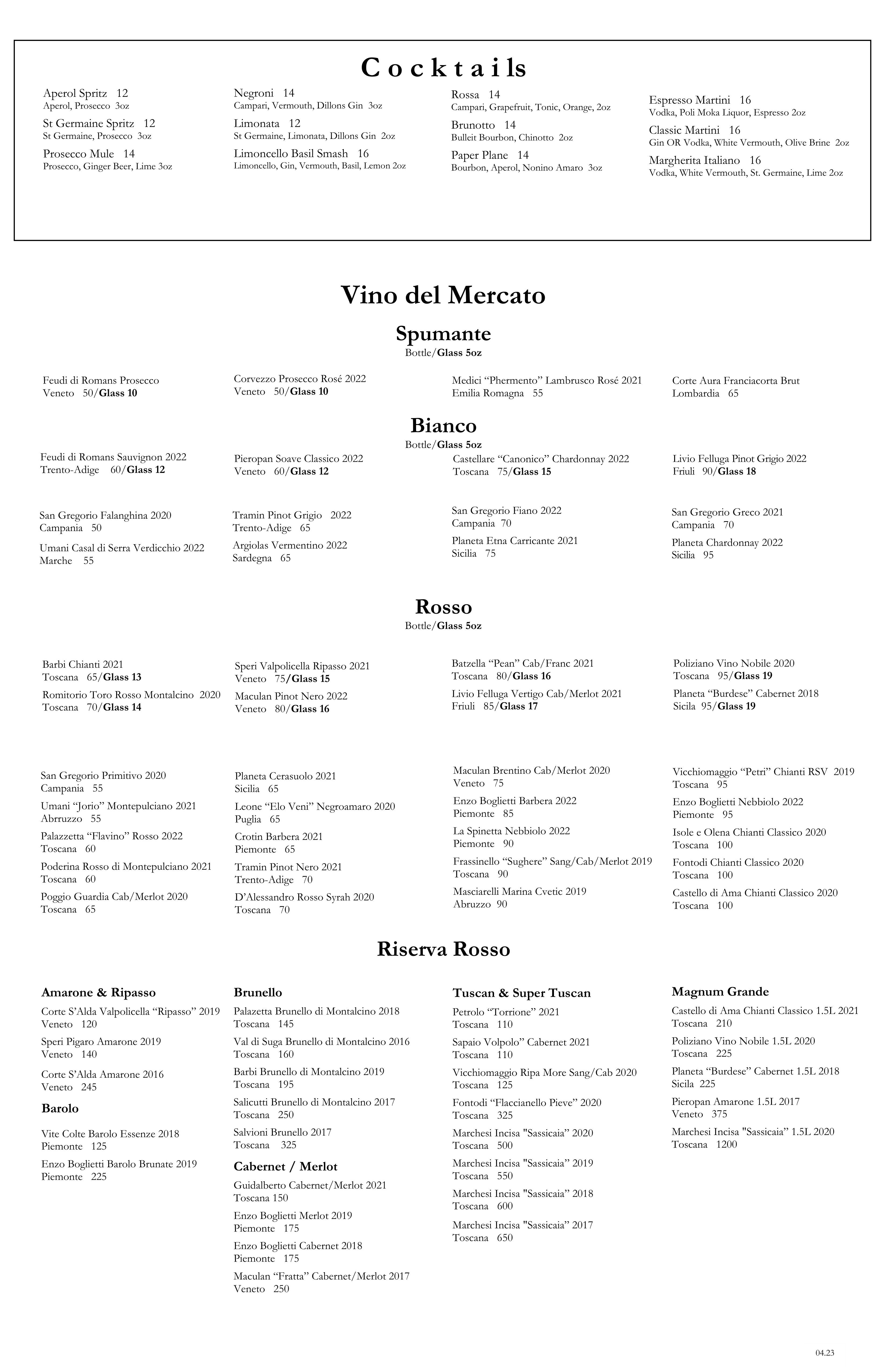 Mercato | Restaurant | Calgary, AB | (403) 263-6996